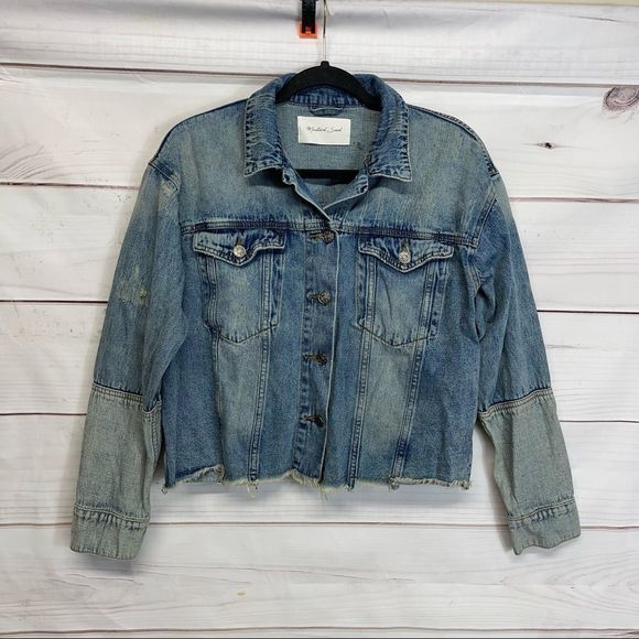 Mustard Seed | Jackets & Coats | Mustardseed Denim Cropped Jacket ...